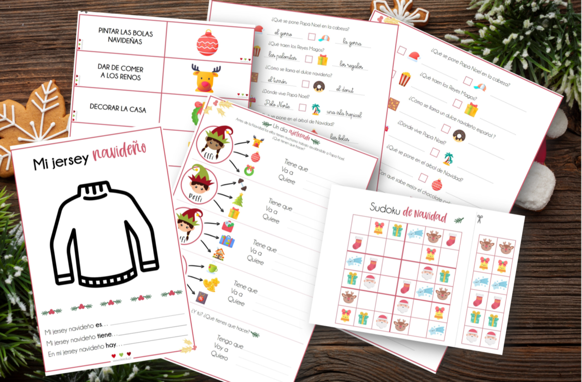 Navidad actividades interactivas clases de ele